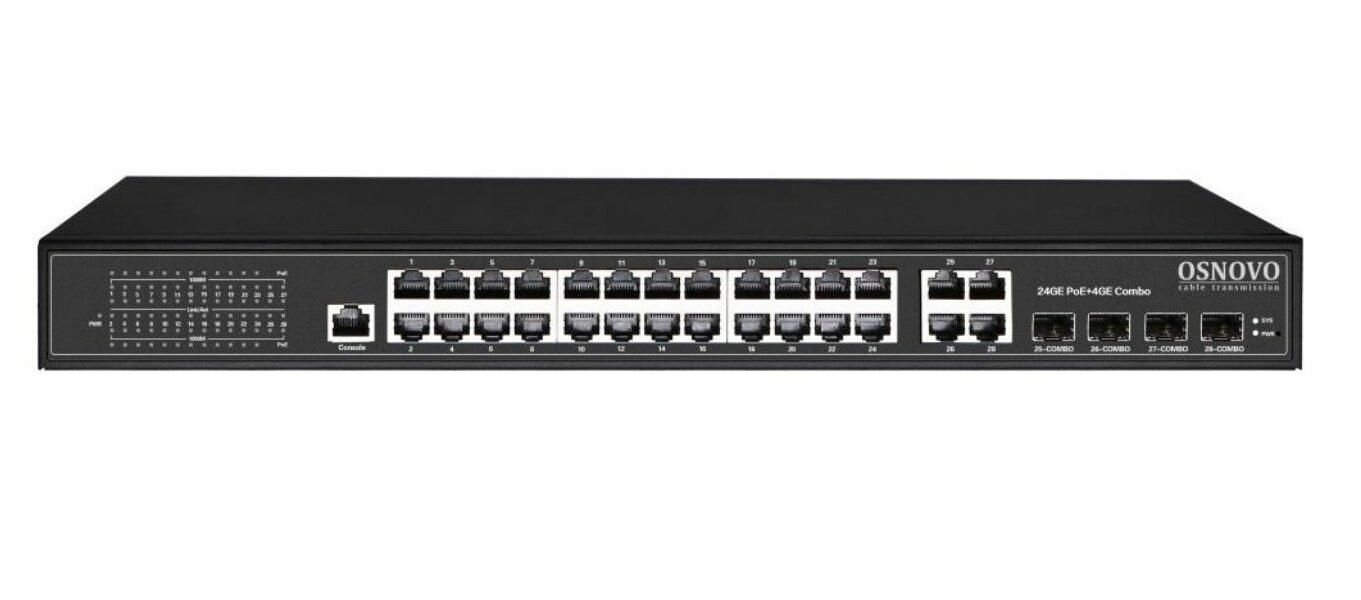 Коммутатор POE OSNOVO SW-8244/L (400W)