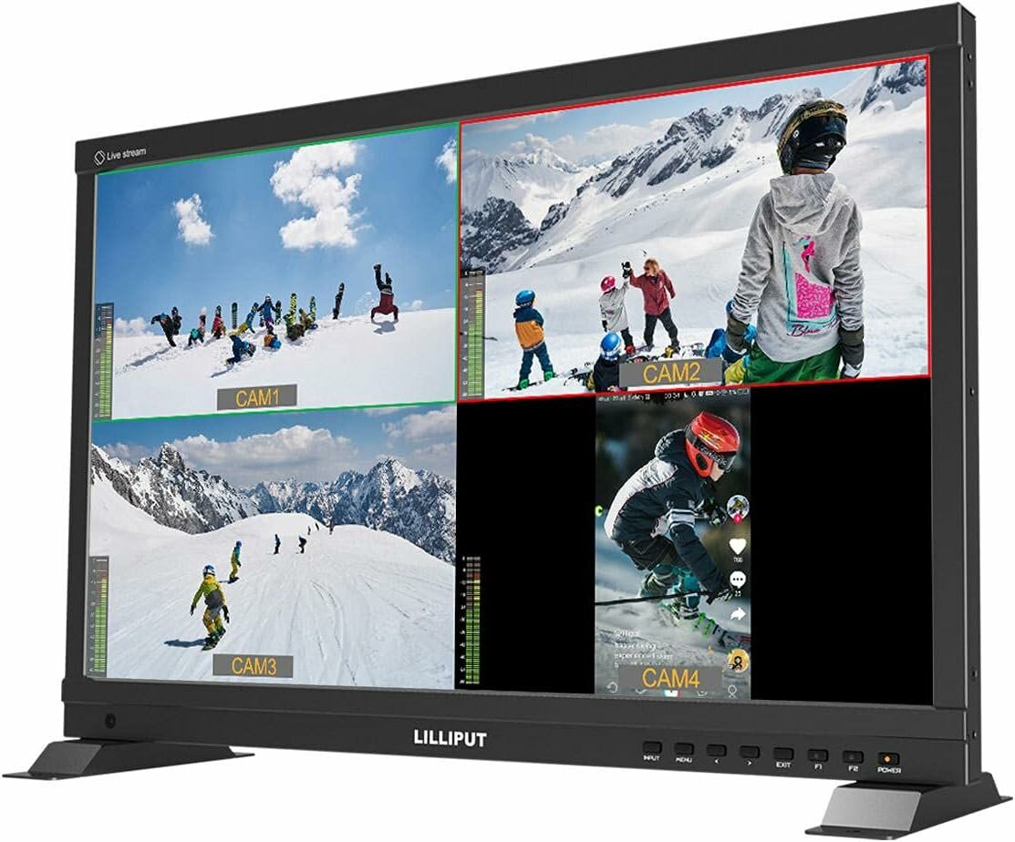 Lilliput PVM220S — 21,5-дюймовый монитор для прямых трансляций с функцией разделения экрана на четыре окна.