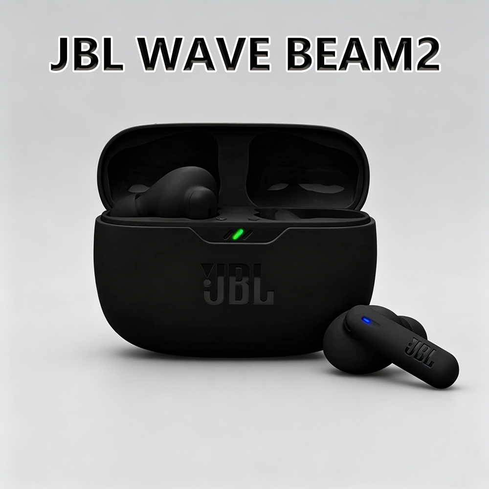 Беспроводная Bluetooth-гарнитура JBL WAVE FLEX2 black с активным шумоподавлением, водонепроницаемая и пылезащитная