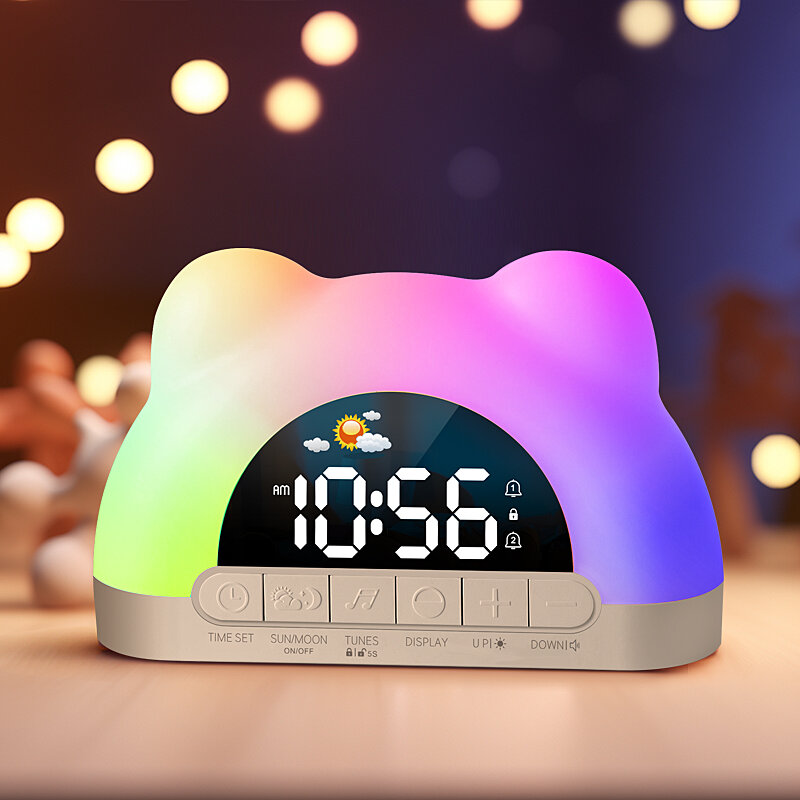 Часы ARTSTYLE CL-85W, с RGB-подсветкой, настольные, электронные
