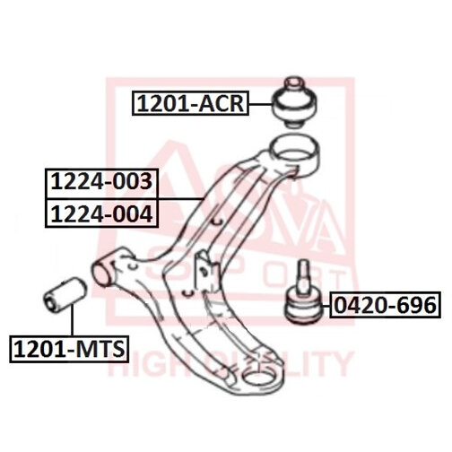 Подвеска, рычаг независимой подвески колеса, HYUNDAI / KIA 54555-25000 (1 шт.)