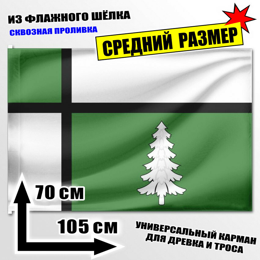 Флаг средний города Тайшет 105x70 см