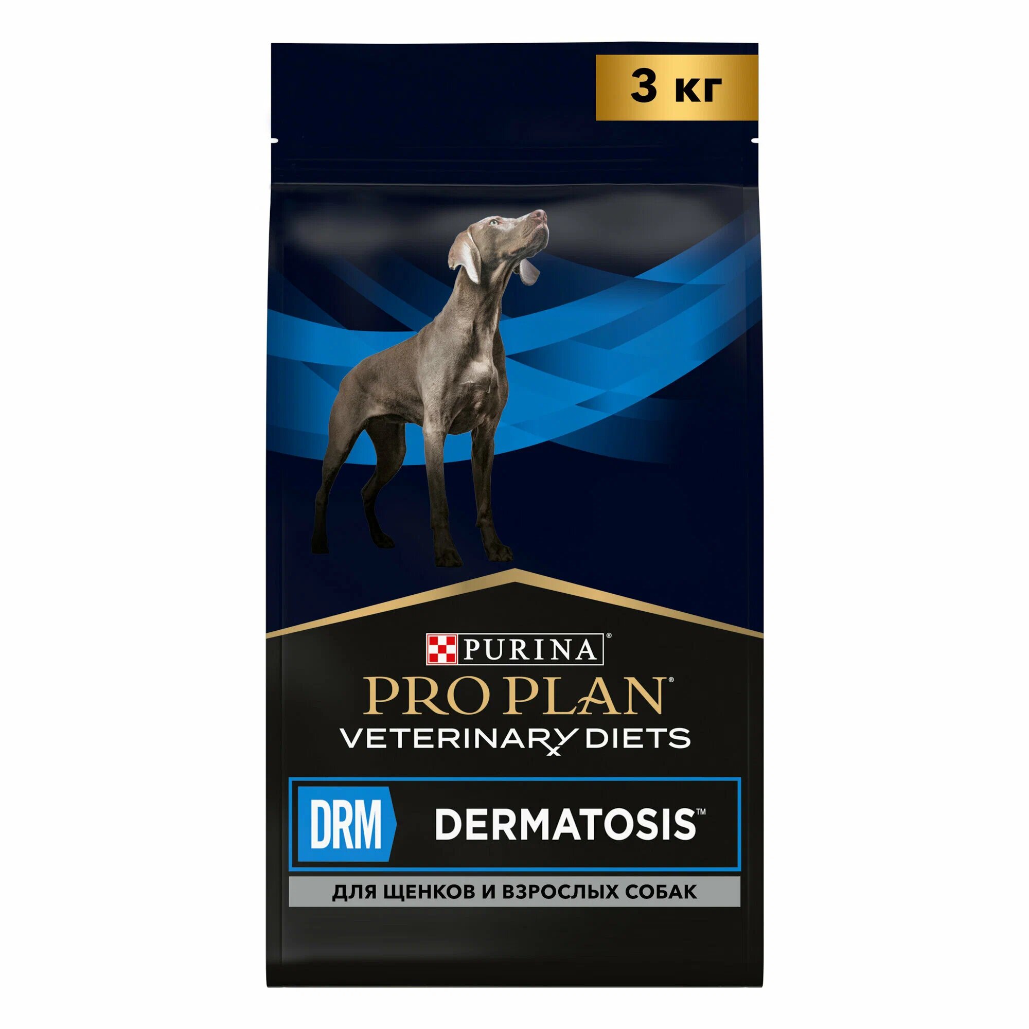 Pro Plan Сухой корм Dermatosis для щенков и взрослых собак при дерматозах и выпадении шерсти, 3 кг