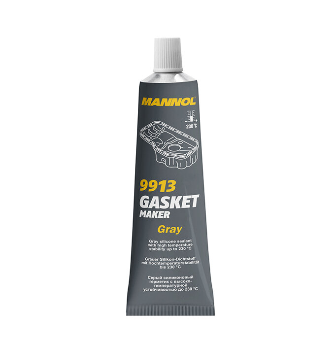 Серый силиконовый герметик от -40 с до 230 с gasket maker gray 85гр. MANNOL 2417 MANNOL 2417