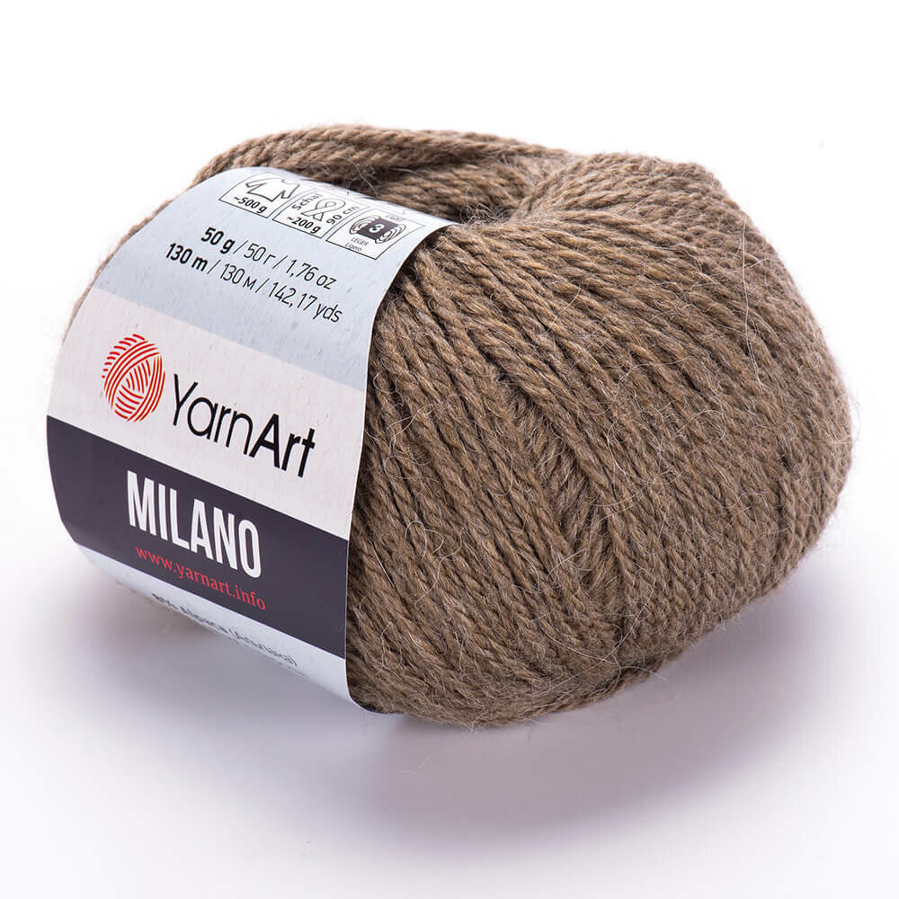 Пряжа YarnArt Milano 855 (5 мотков по 50г/130м) натуральный тёмный