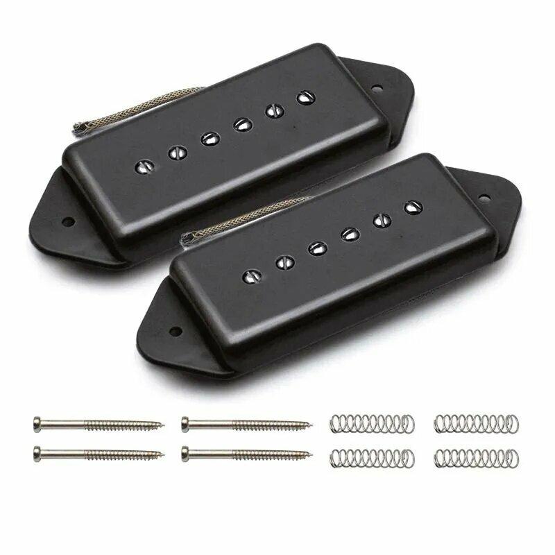 Винтажные звукосниматели P90 Dog Ear, гриф - 6,9 кОм, бридж - 7,2 кОм, звукосниматели Soapbar Alnico, 5 синглов, чёрный/белый/кремовый