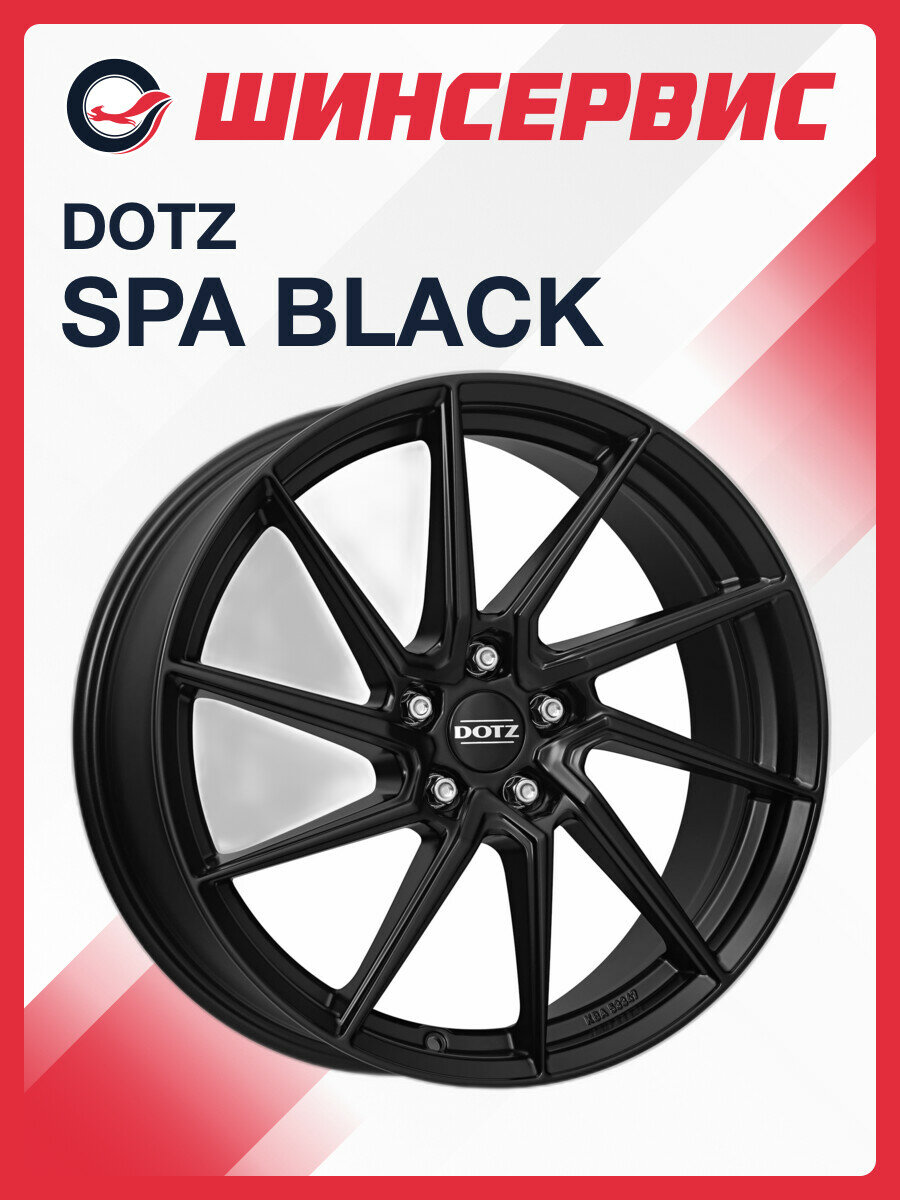 Литой колесный диск Dotz Spa black R18.0x8.0J 5x100.0 ET35.00 ЦО60.10 для автомобиля