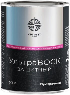 Ультравоск Защитный Optimist-Elite D748 0.7л Бесцветный на Органической Основе для Интерьерных Работ / Оптимист Элит Д748.