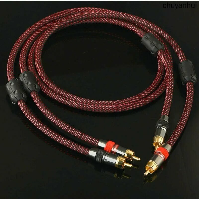 Аудиокабель RCA/RCA, 0.75 м, красный