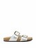 Шлёпанцы GEOX Buckle-fastening slides, размер 36 EU, бежевый/белый
