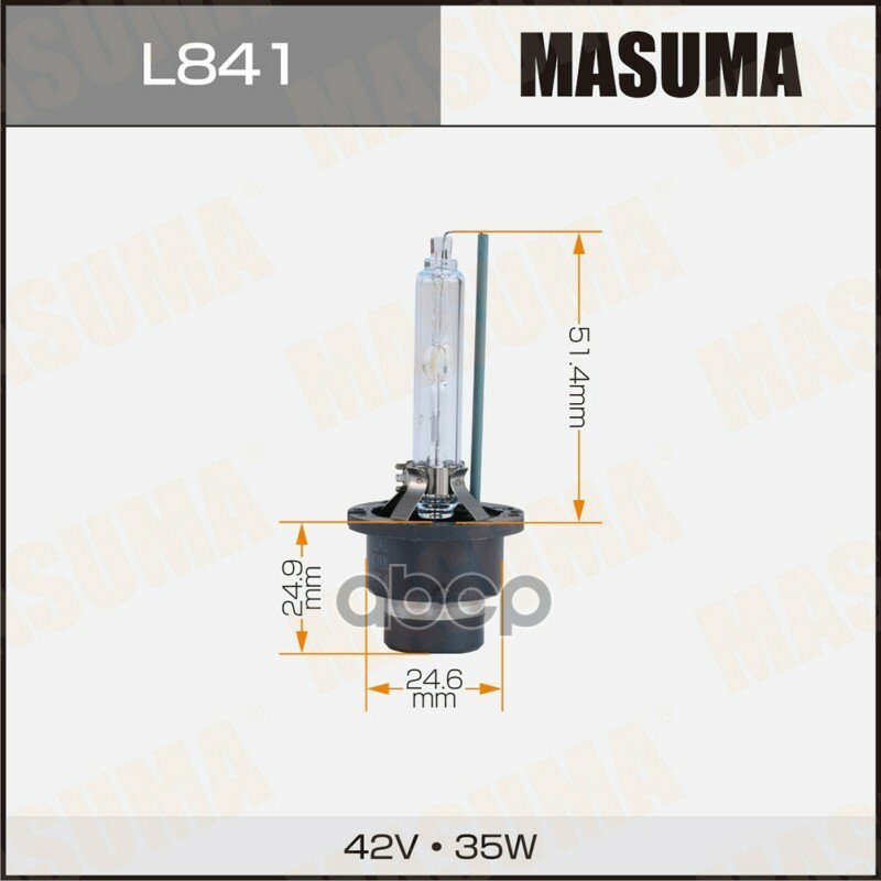 Лампа D4S XENON 12V 35W P32d-5 [43K] D4S 12V 35W P32d-5 4300K Masuma арт. L841