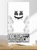 Постер на стену Marshmello white poly