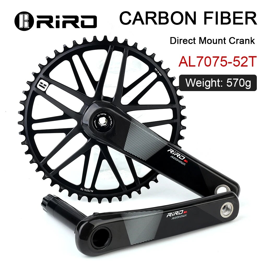 RIRO Шатуны Carbon Fiber 52T, 170 мм