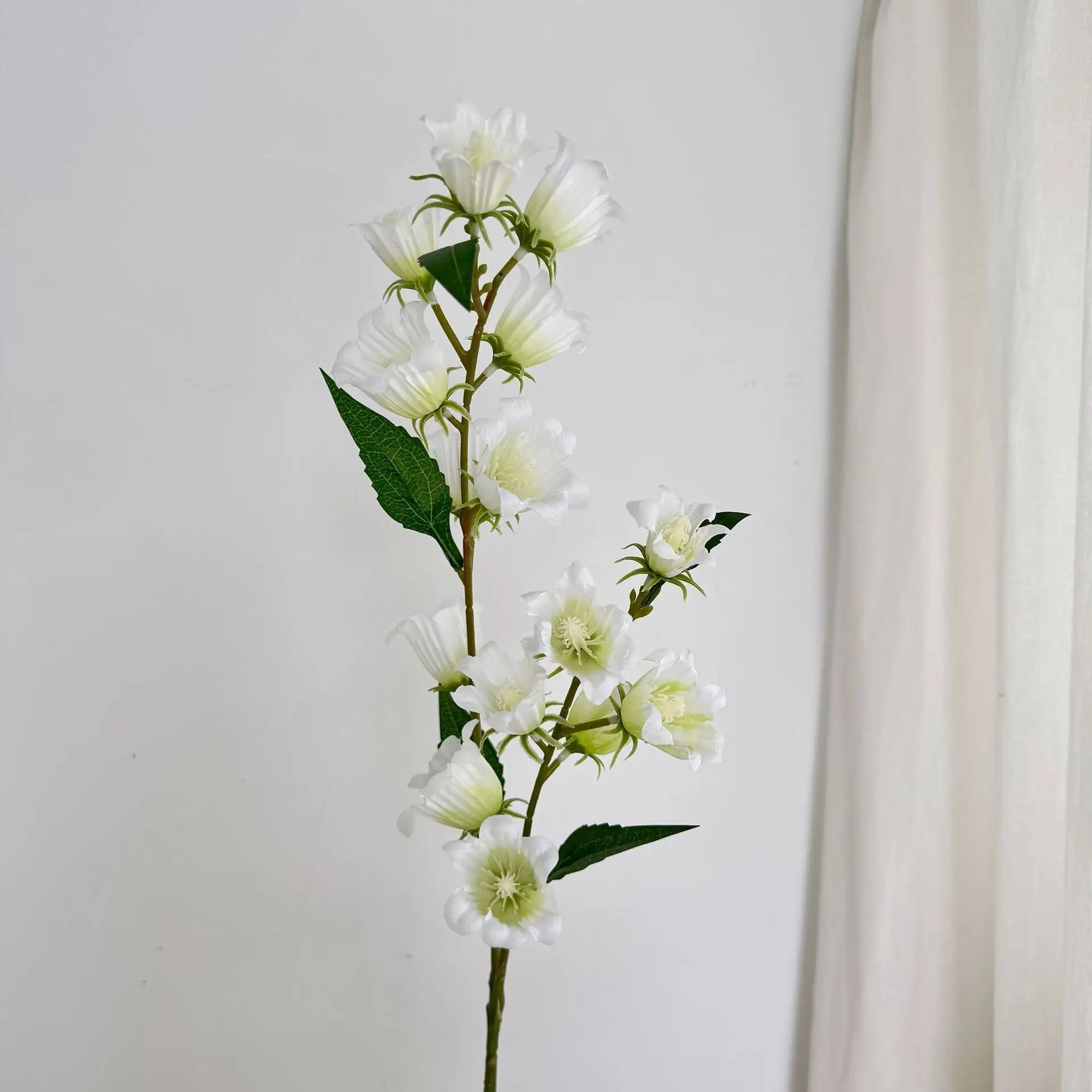 Искусственные цветы ландыши из шелка Белый, White