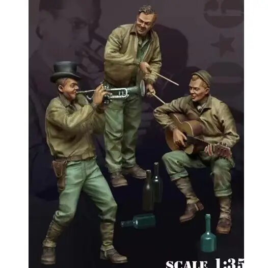 Фигурка солдата 1/35, резиновая модель, неразборная, неокрашенная