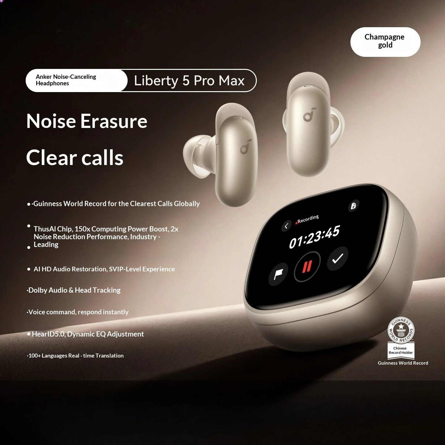 Anker Liberty 5 Pro Max Gold