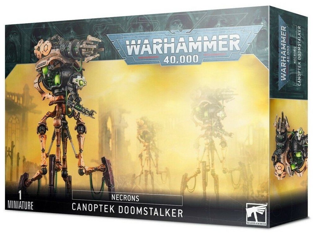 Миниатюра для настольной игры Warhammer 40 000-Necrons Canoptek Doomstalker
