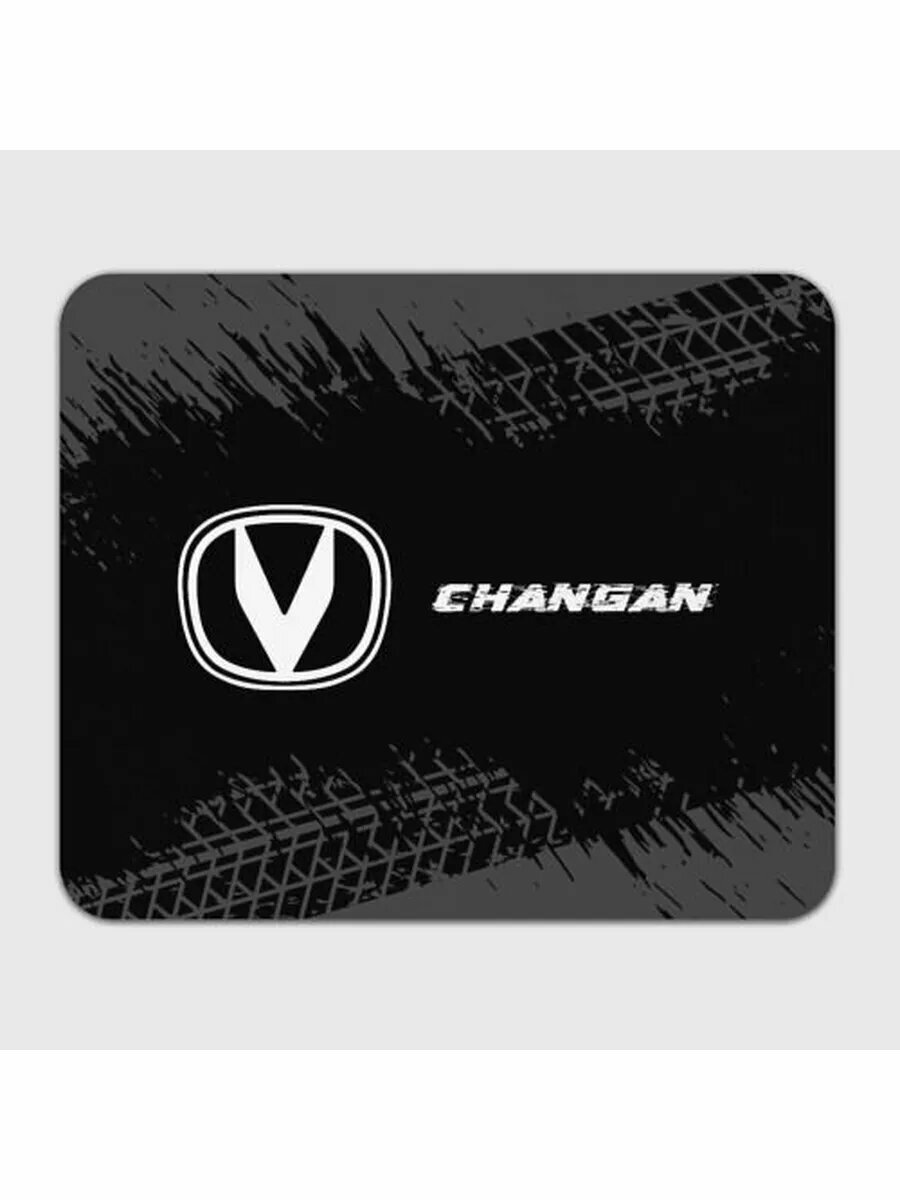 Changan speed на темном фоне со следами шин по-горизонтали Коврик