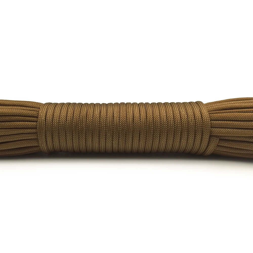IQiuhike Паракорд 7-жильный 4 мм для кемпинга 5/10/31 м Brown, 5Meters