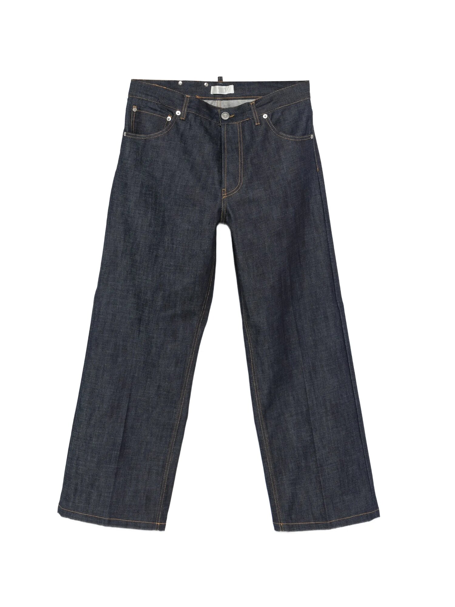Джинсы Logo-patch wide-leg jeans 