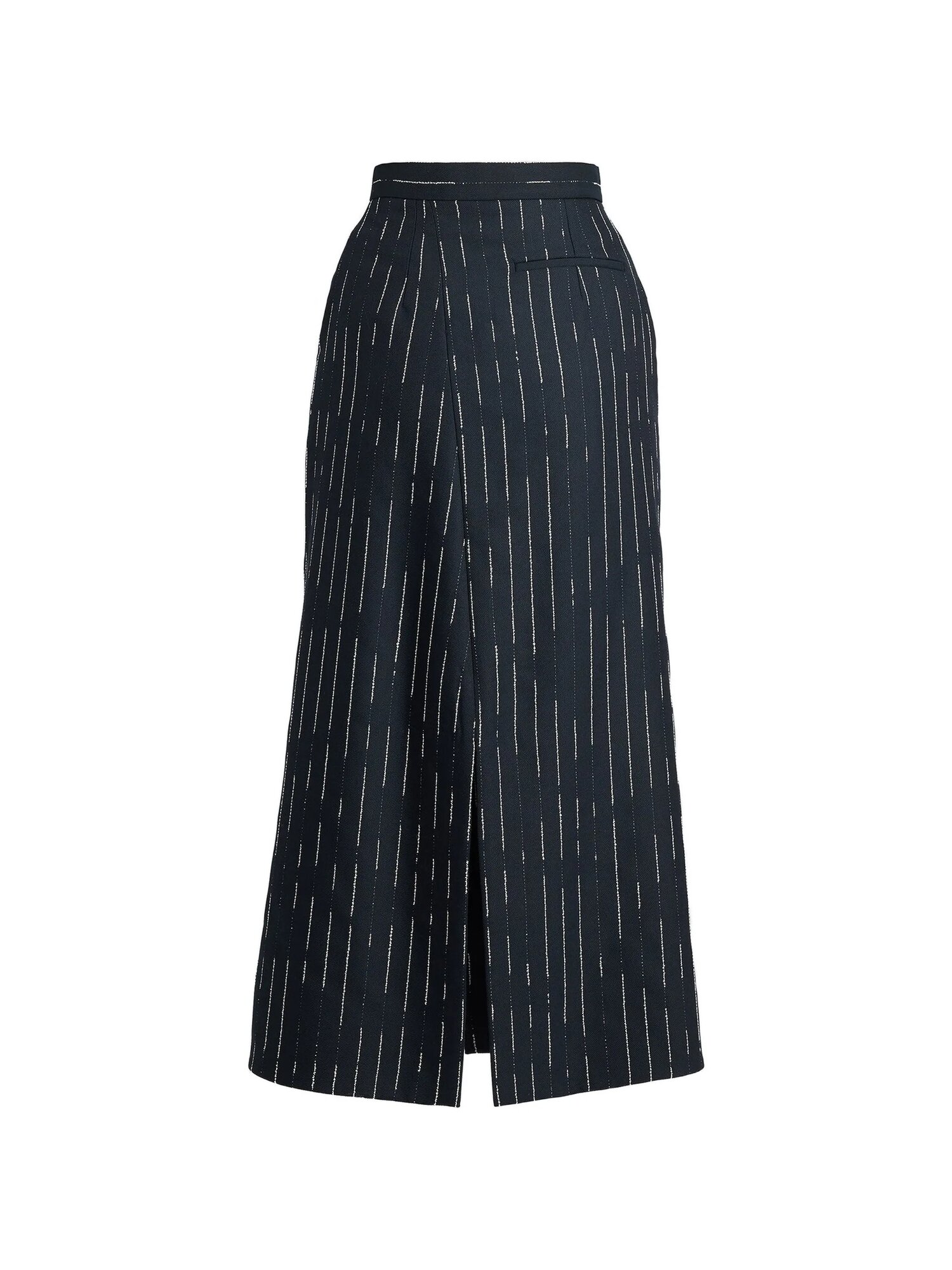 Юбка Erdem Pinstripe-pattern pencil skirt, размер 16, blue — фото 1