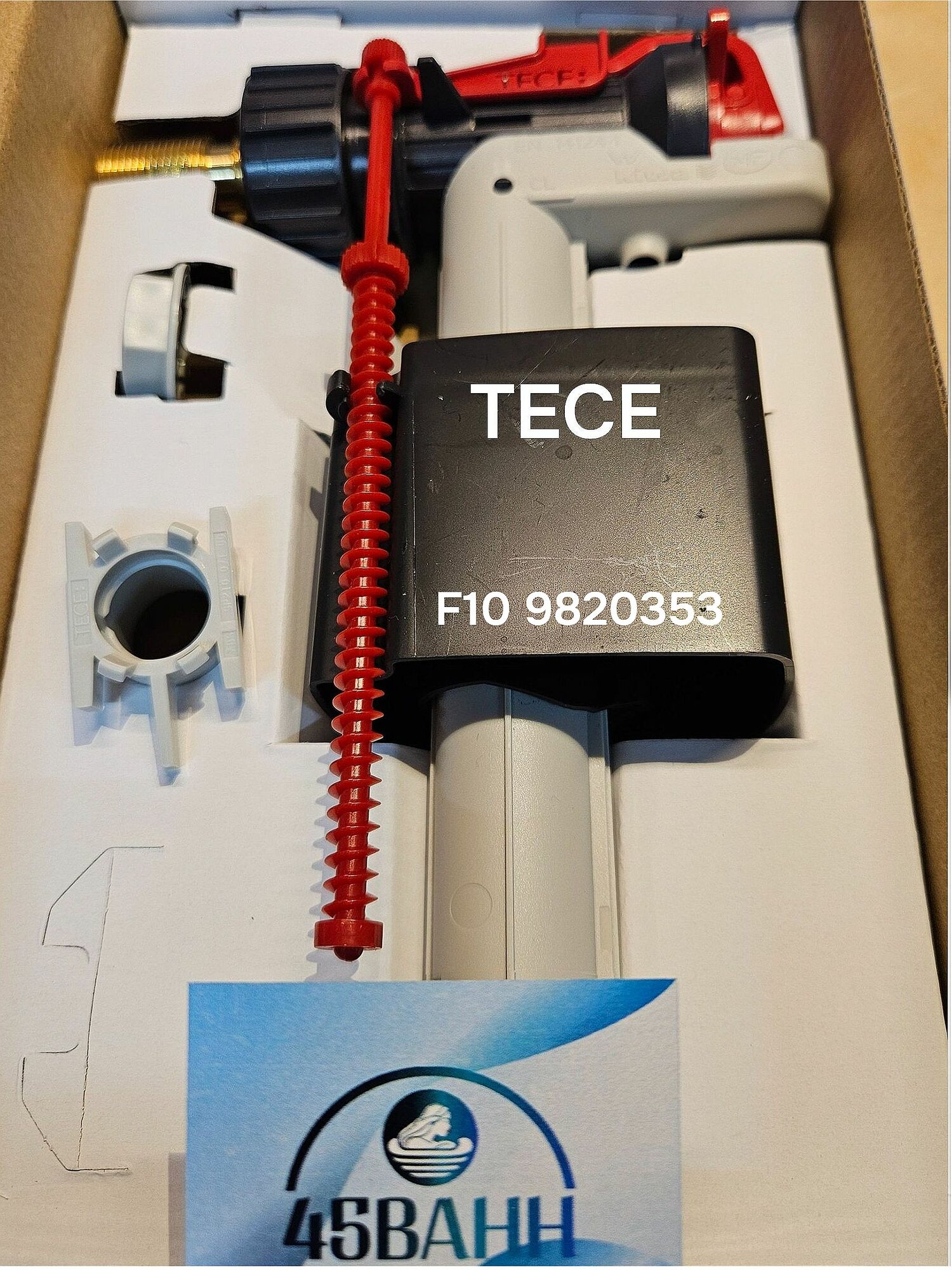 Заливной клапан TECE F10 универсальный 9820353 Боковой 3/8*