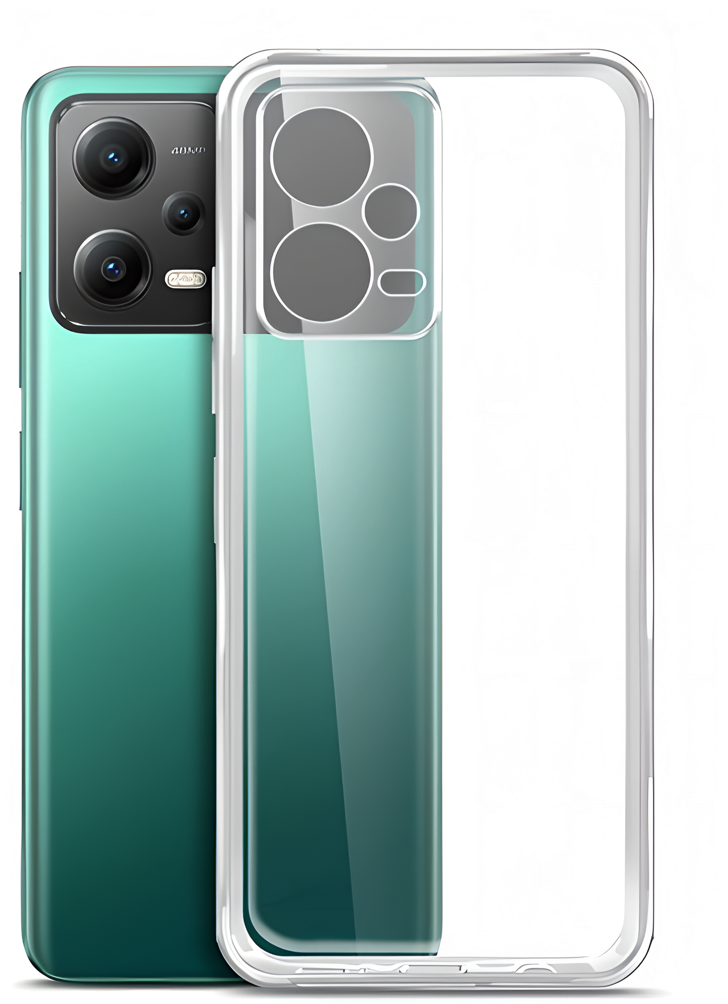 Чехол накладка для Xiaomi Poco X5 5G / Xiaomi Redmi Note 12 5G, с защитой камеры, прозрачный