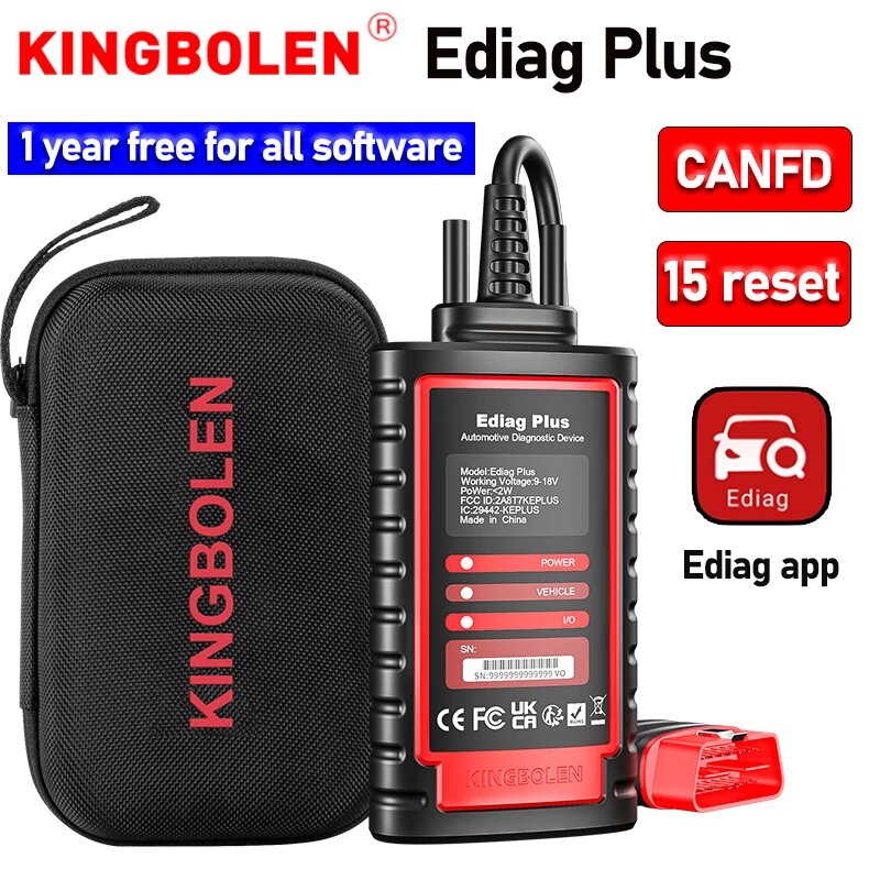 Thinkdiag2 Сканер диагностики OBD2 со всем системами и двусторонним контролем для iOS и Android, Блюetooth-сканер с протоколом CAN-FD