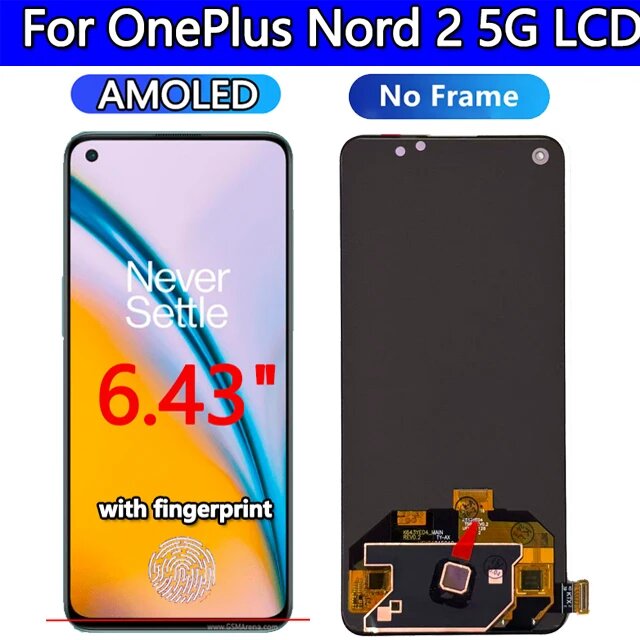 OnePlus Nord 2 5G AMOLED дисплей, без рамки