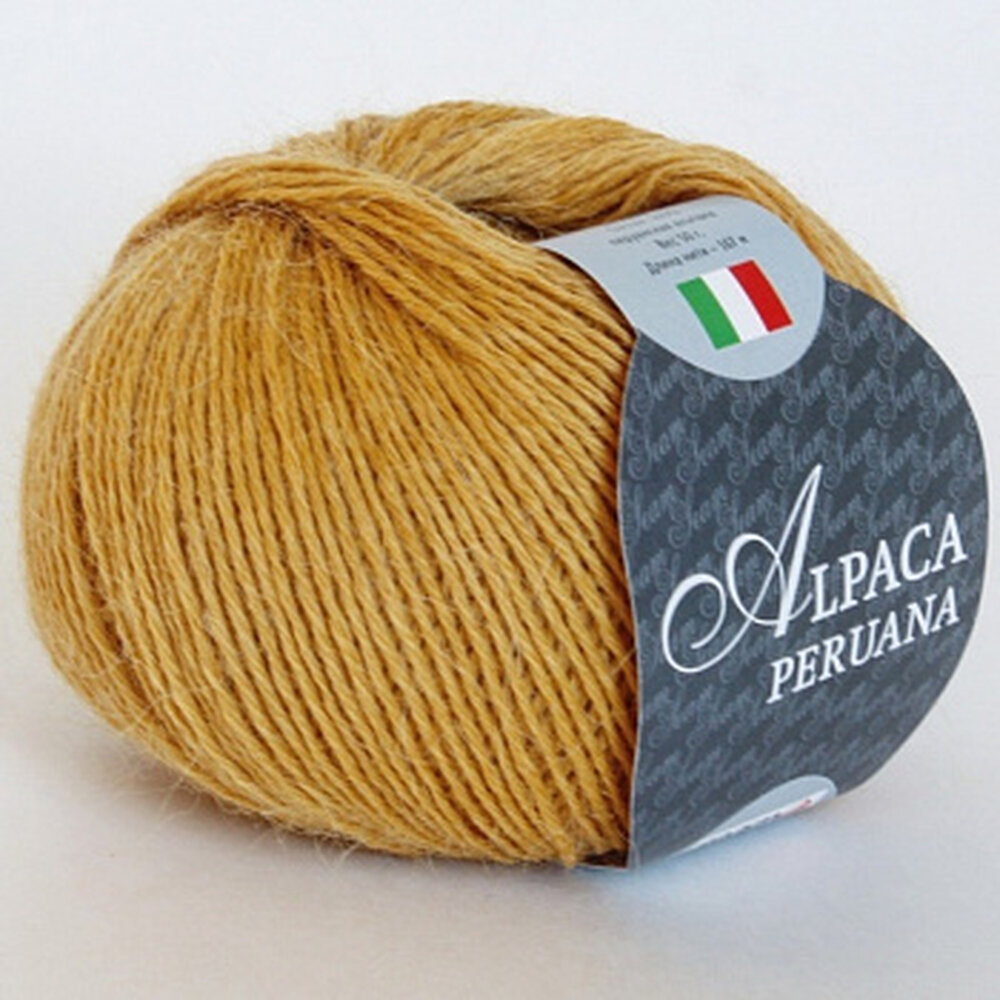 Пряжа для вязания Seam Alpaca peruana 2804 шафран 50 гр/167 м 100% перуанская альпака