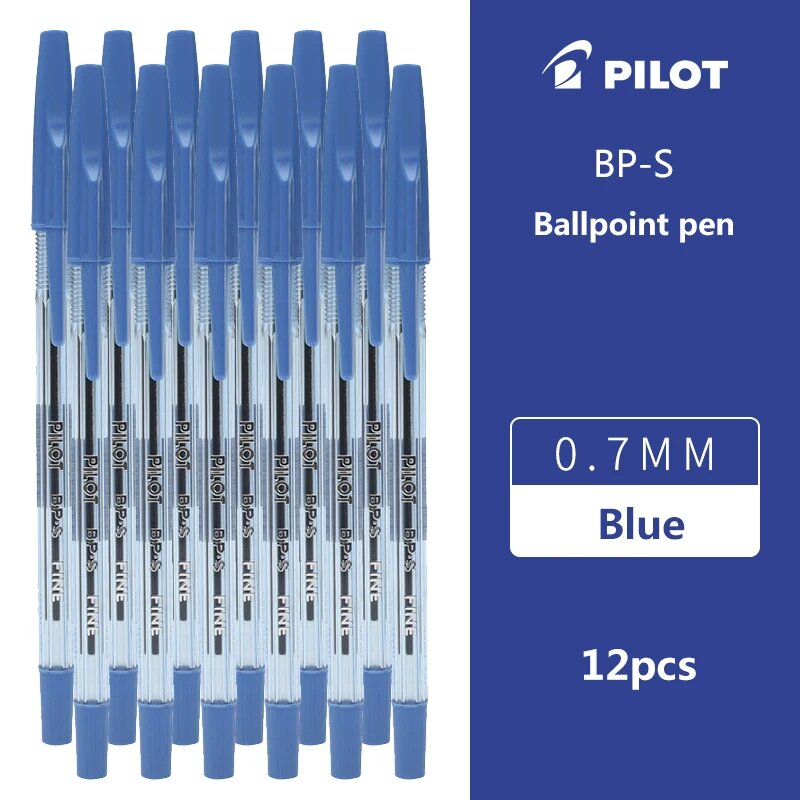 Шариковые ручки PILOT BP-SF 0,7 мм 6/12 шт. 12pcs blue
