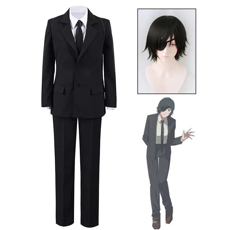 Костюм Аниме Chainsaw Man 3XL, Himeno Suit Suit Wig