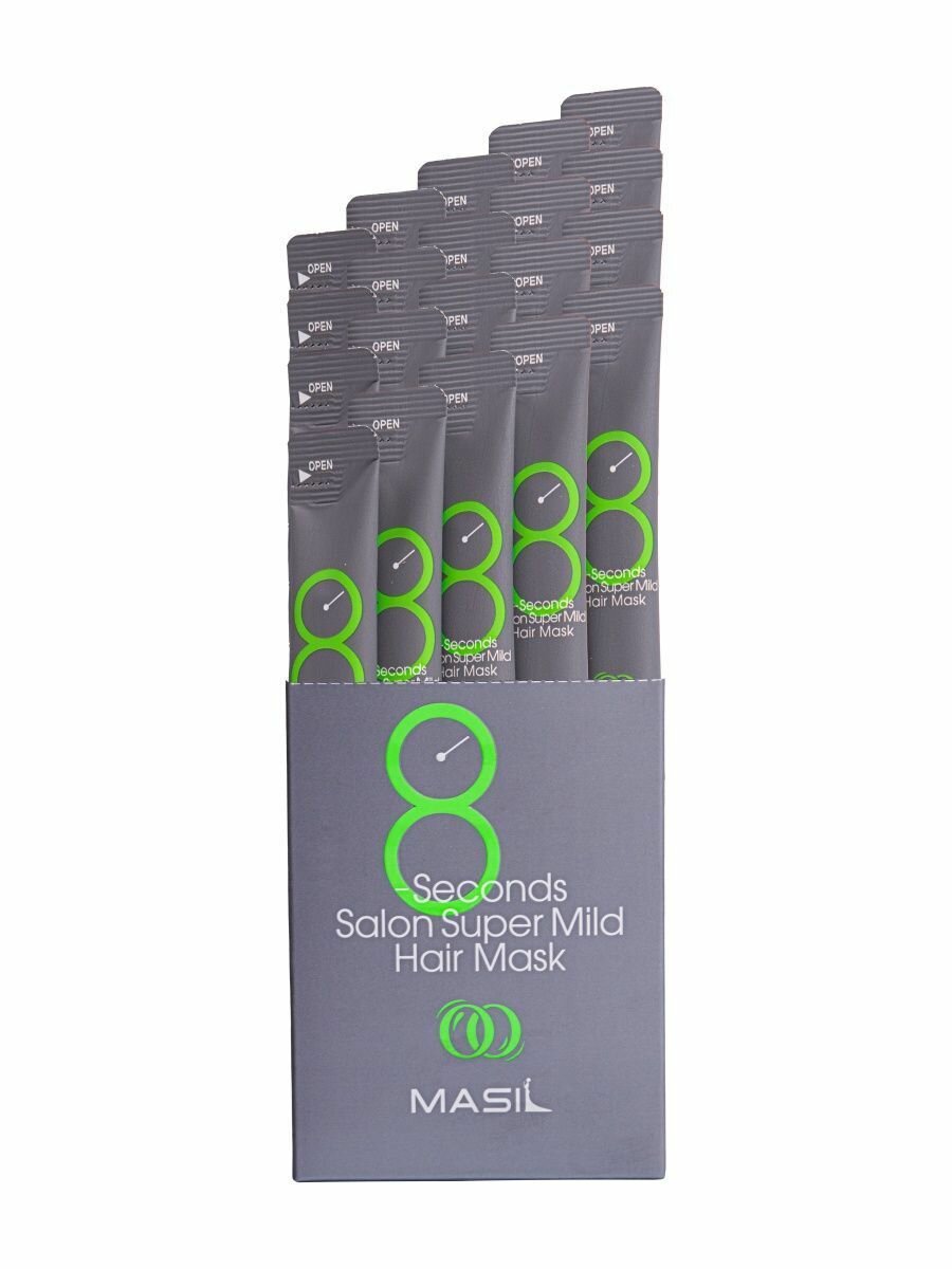 Восстанавливающая маска для волос против выпадения волос MASIL 8 SECOND SALON HAIR MASK (8ml*20ea)
