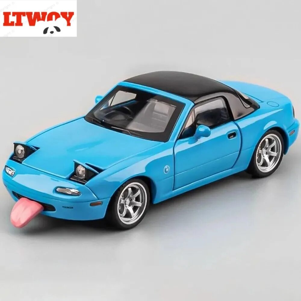 Машинка Mazda mx-5 / Mazda miata 1:32 LYY синяя металл, пластик, резина