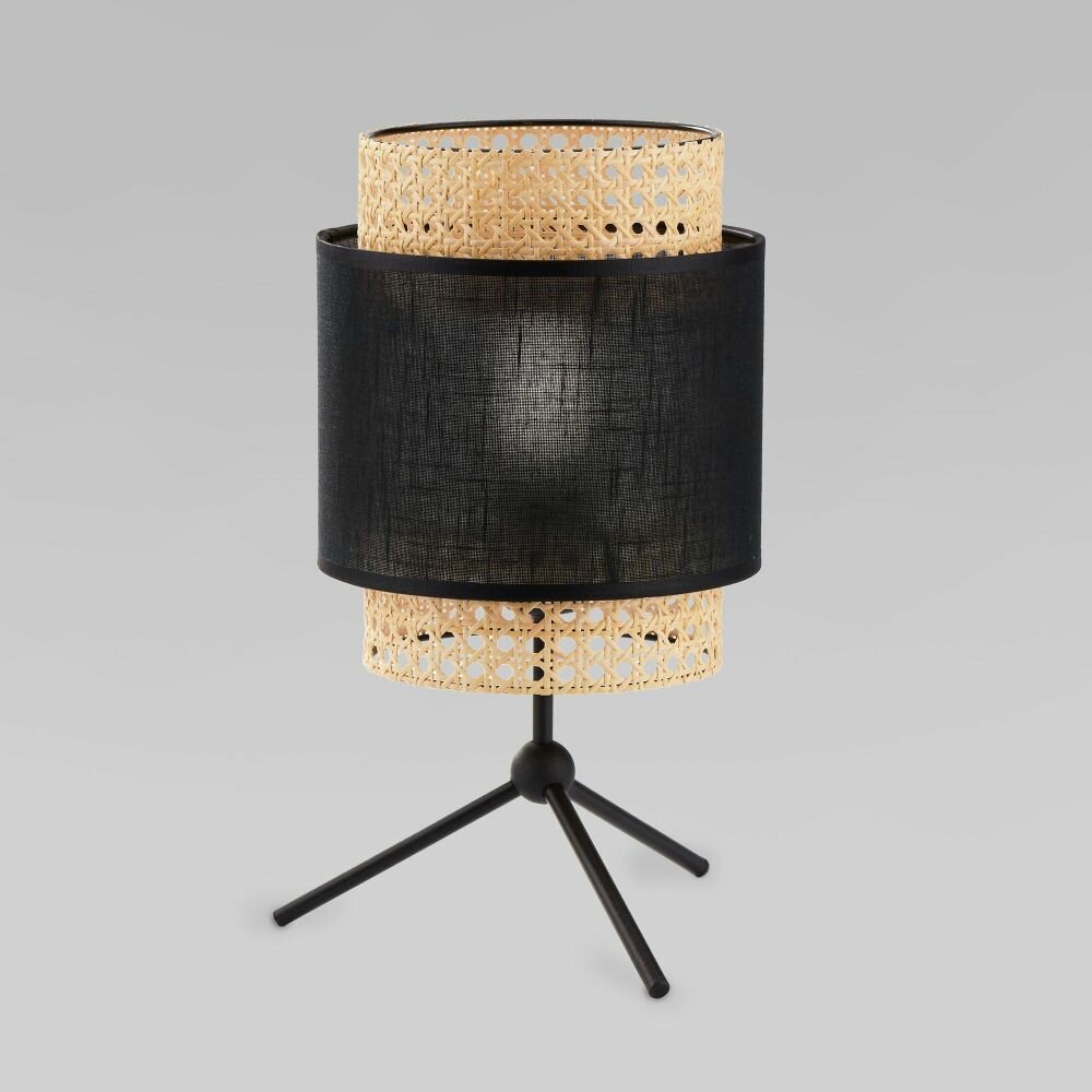 Настольная лампа с абажуром TK Lighting 5567 / настольный светильник / Boho Black.