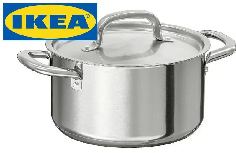 Кастрюля, Нержавеющая сталь, 3 л