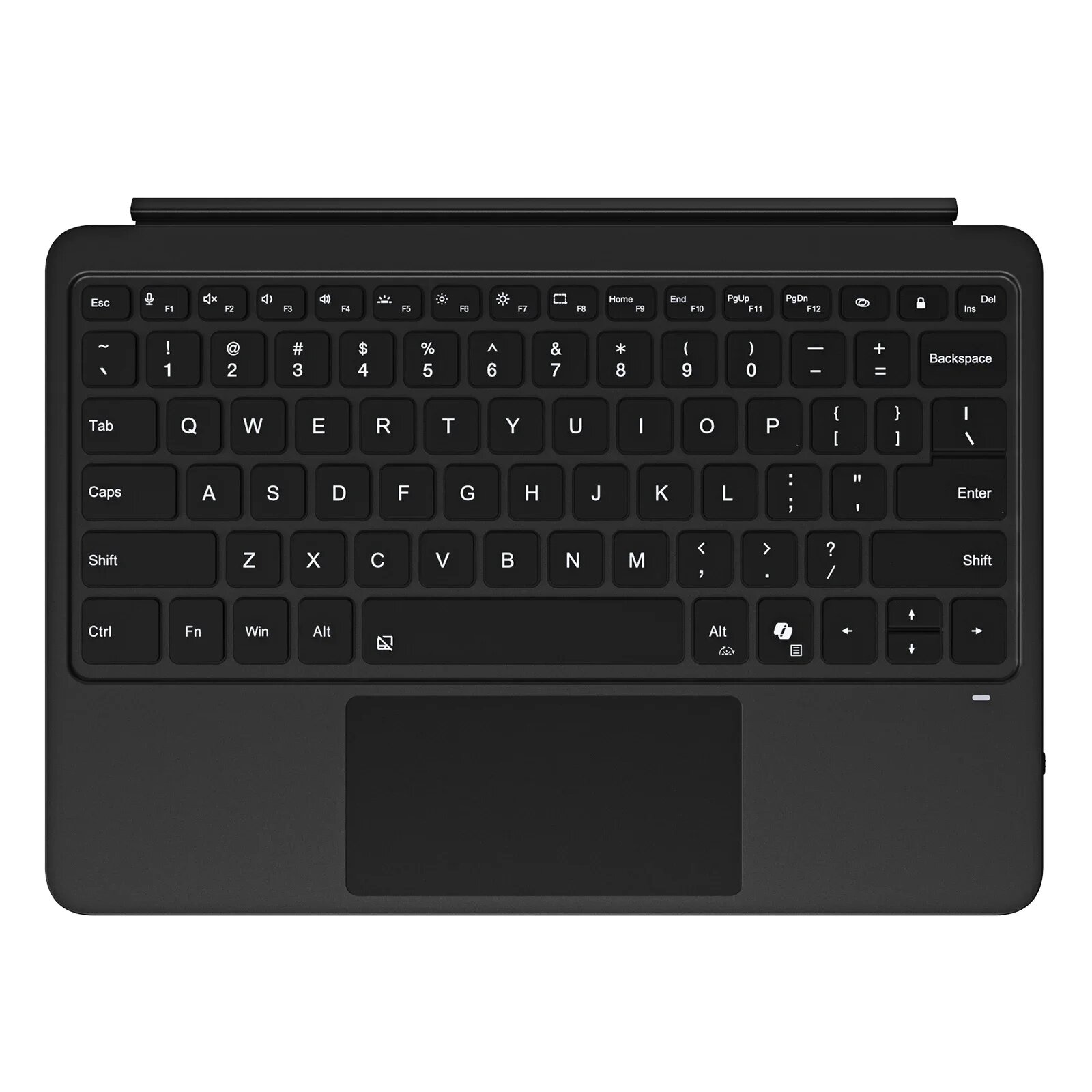 ZONFRONT Беспроводная Bluetooth-клавиатура с подсветкой для Microsoft Russian Keyboard, Black