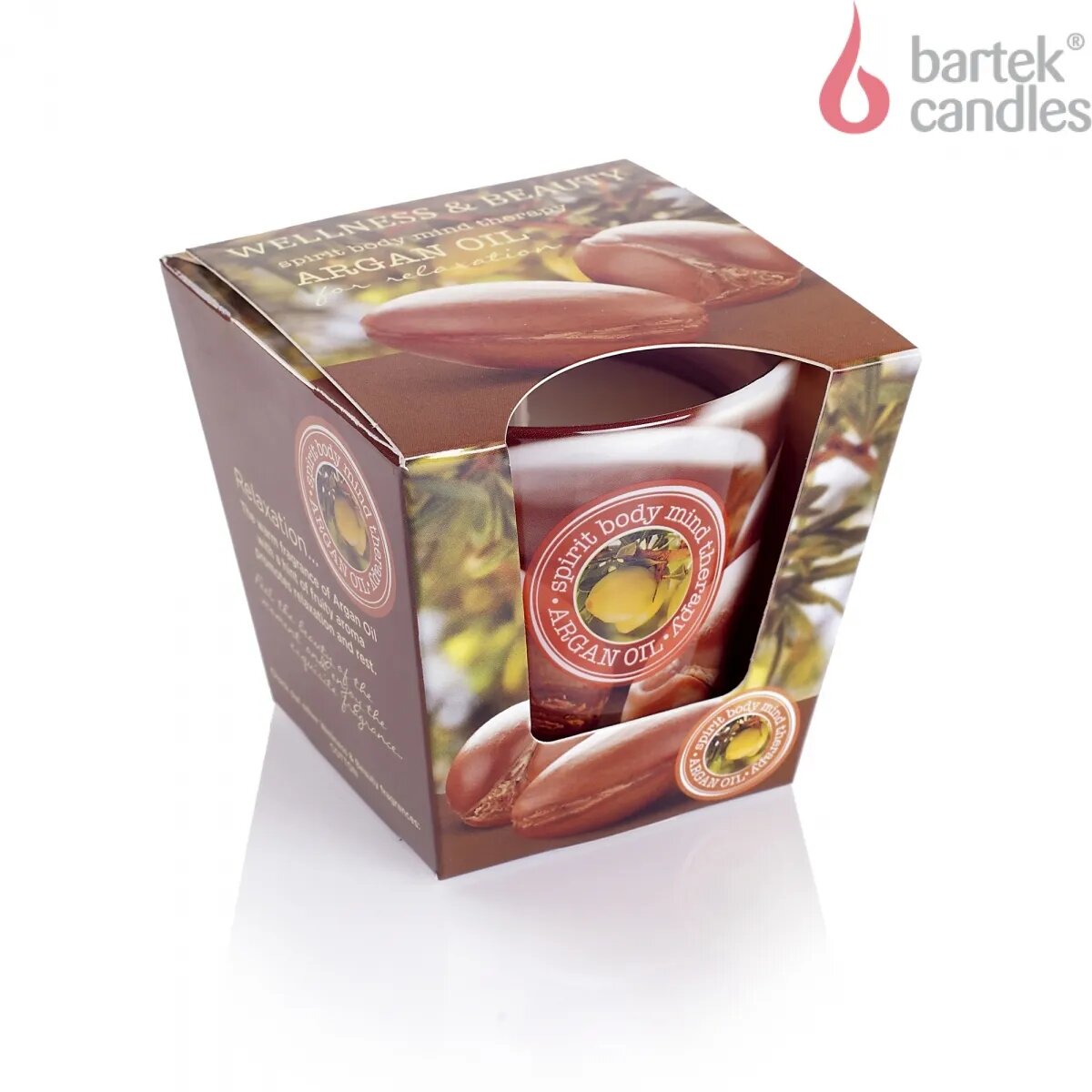 BARTEK Арома-свеча "Wellness & Beauty" ARGAN OIL 115g