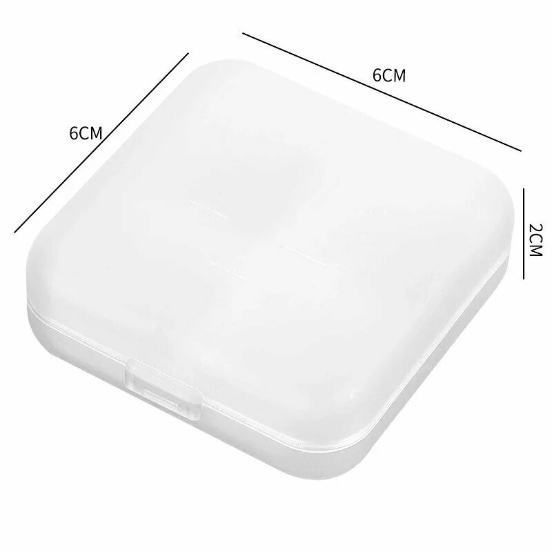 Dawndesslo 4 Grids Pill Box Белый, White