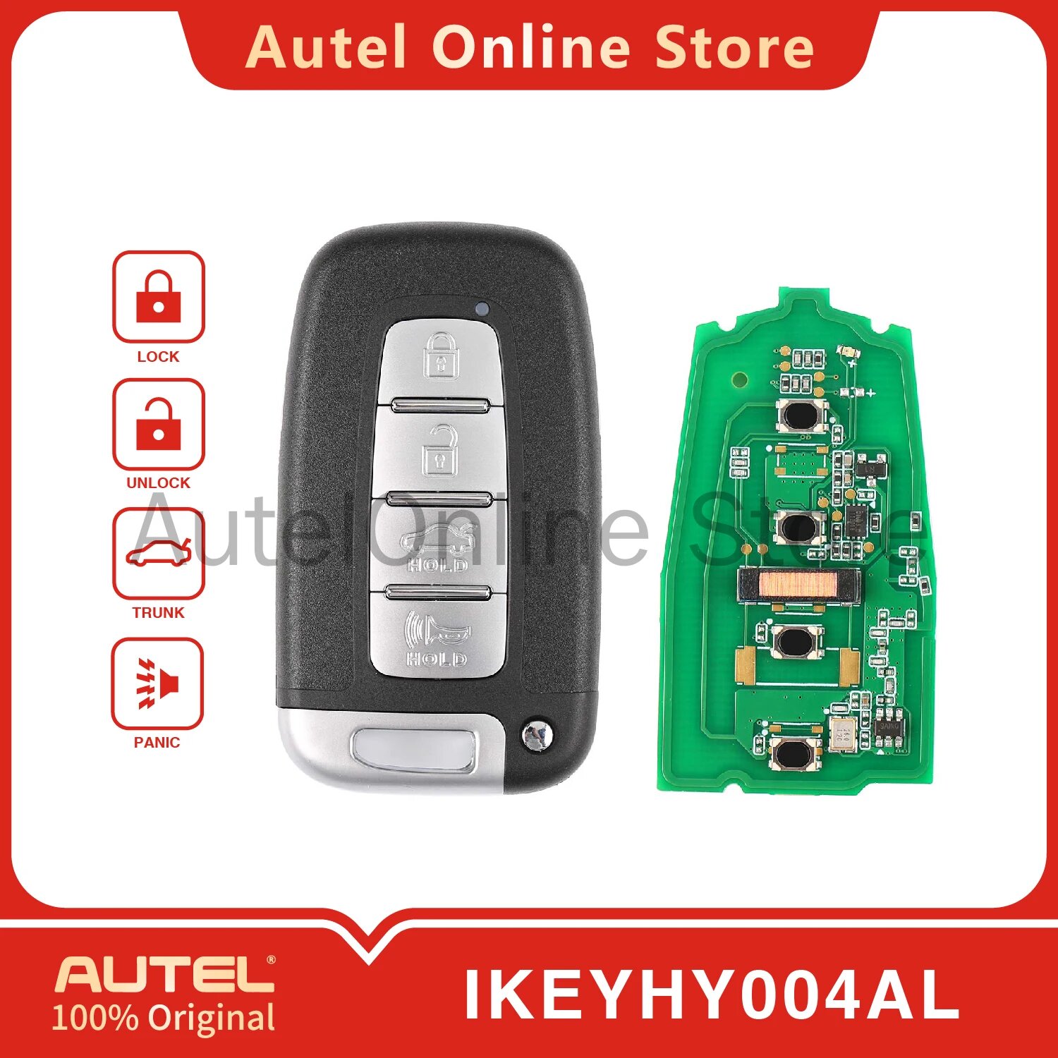 Универсальный смарт-ключ AUTEL HY003AL HY004AL IKEYHY003AL IKEYHY004AL с 3/4 кнопками для HY004AL