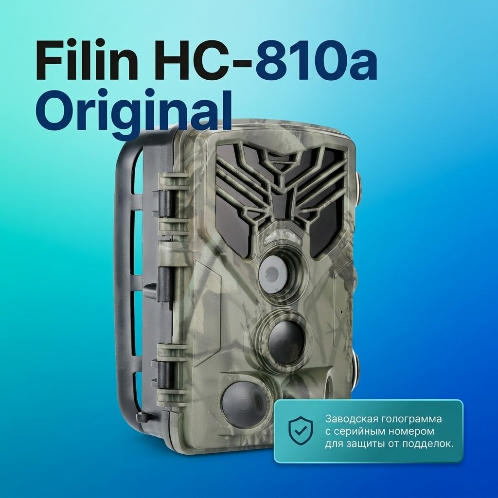 Уличная фотоловушка с датчиком движения и записью - Filin HC-810a