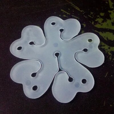 Палочки для шаров "Globos", цвет 5pc-Plum flower clip, 10 шт.