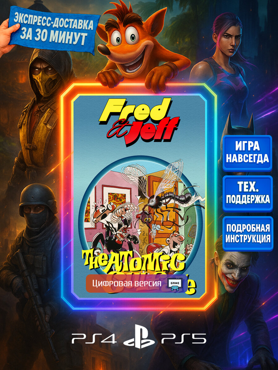 Fred and Jeff: The Atomic Sulfate PS4 & PS5 PS4/PS5 | Моментальная доставка | Английский язык | Графические приключения