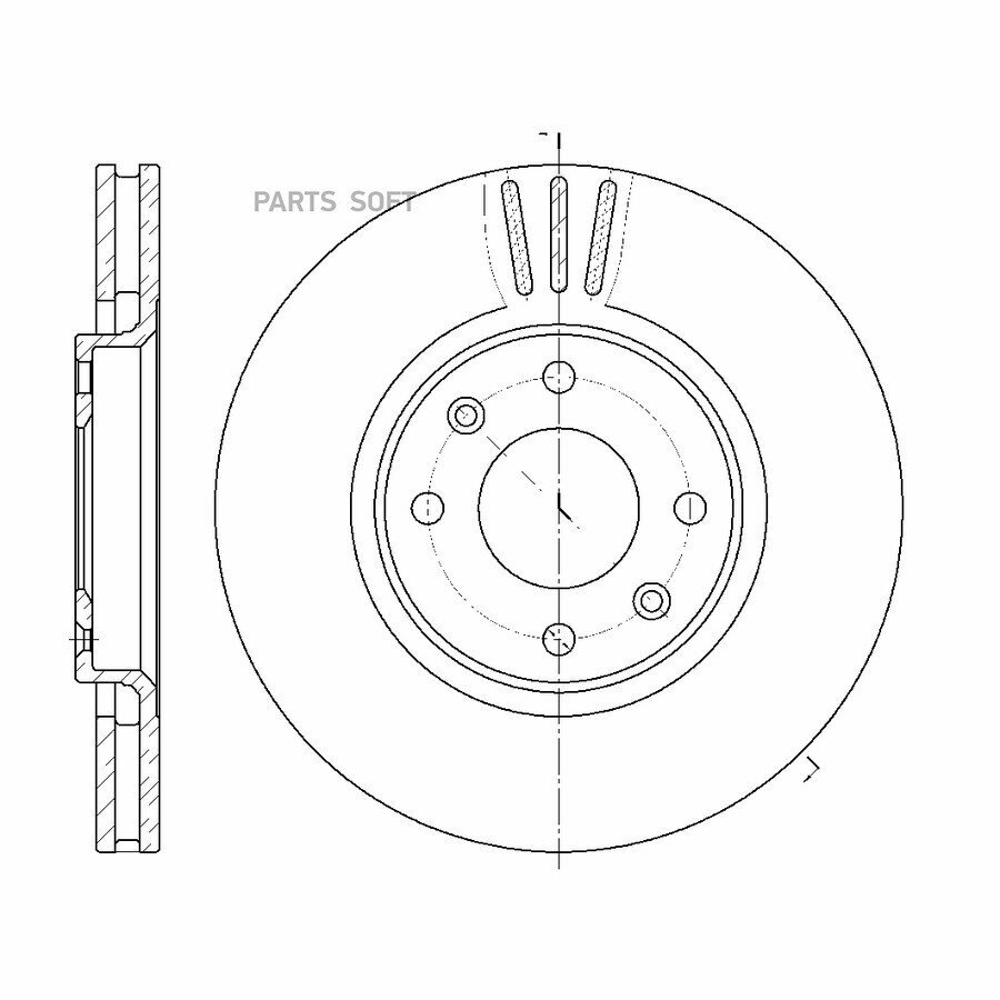 GR02954 G-BRAKE Диск тормозной вентилируемый G-brake GR-02954 G-BRAKE GR02954 | цена за 1 шт