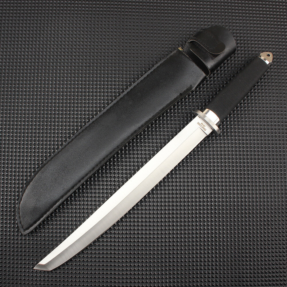 Cold Steel Прямой нож Cold Steel Санмэй с цельным хвостовиком, острый прочный нож для туризма и отдыха на природе
