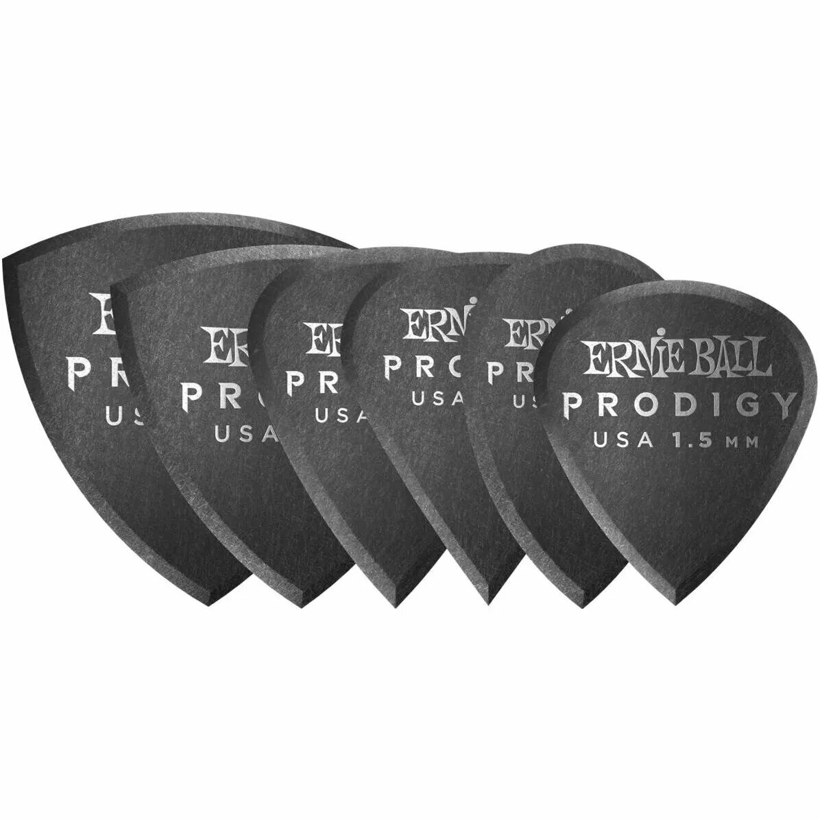 Медиаторы Ernie Ball 9342 Prodigy Black (6 шт)