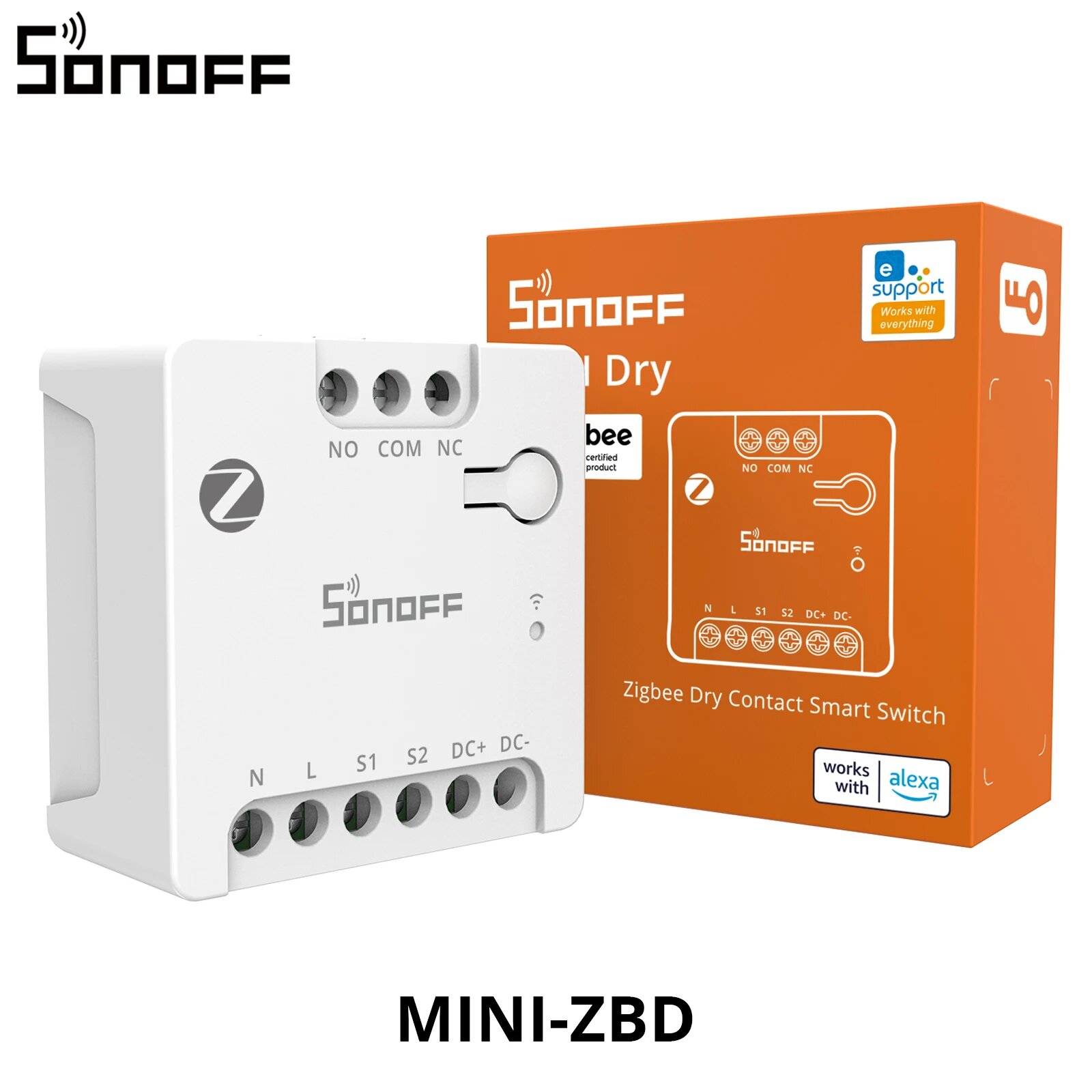 SONOFF MINI-ZBD MINI Умный сухой контактный выключатель Zigbee