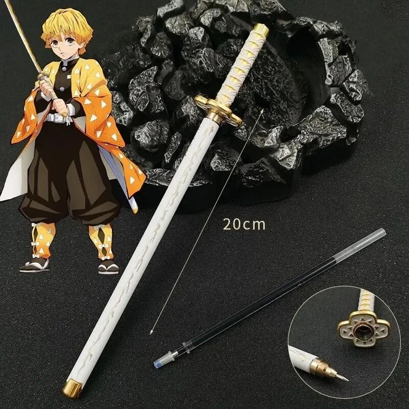 Набор гелевых ручек Demon Slayer Агацума Зеницу, 0.5 мм, 1 шт.