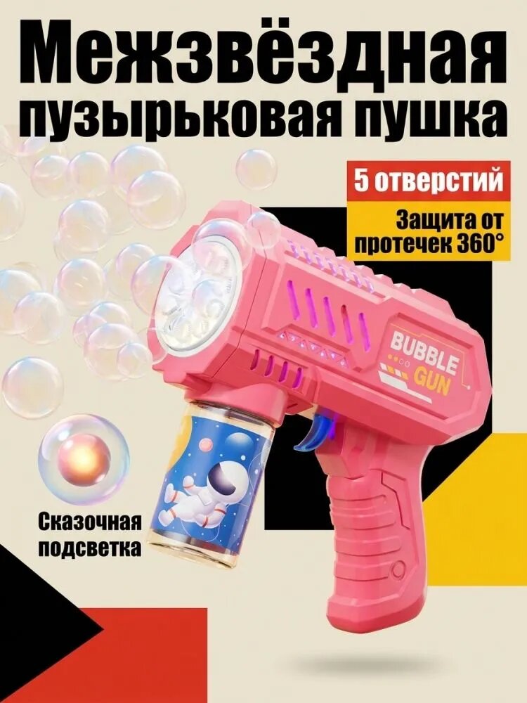 Машина для мыльных пузырей ручная электрическая, игрушка для детей, подарок на день рождения Без батареек и м