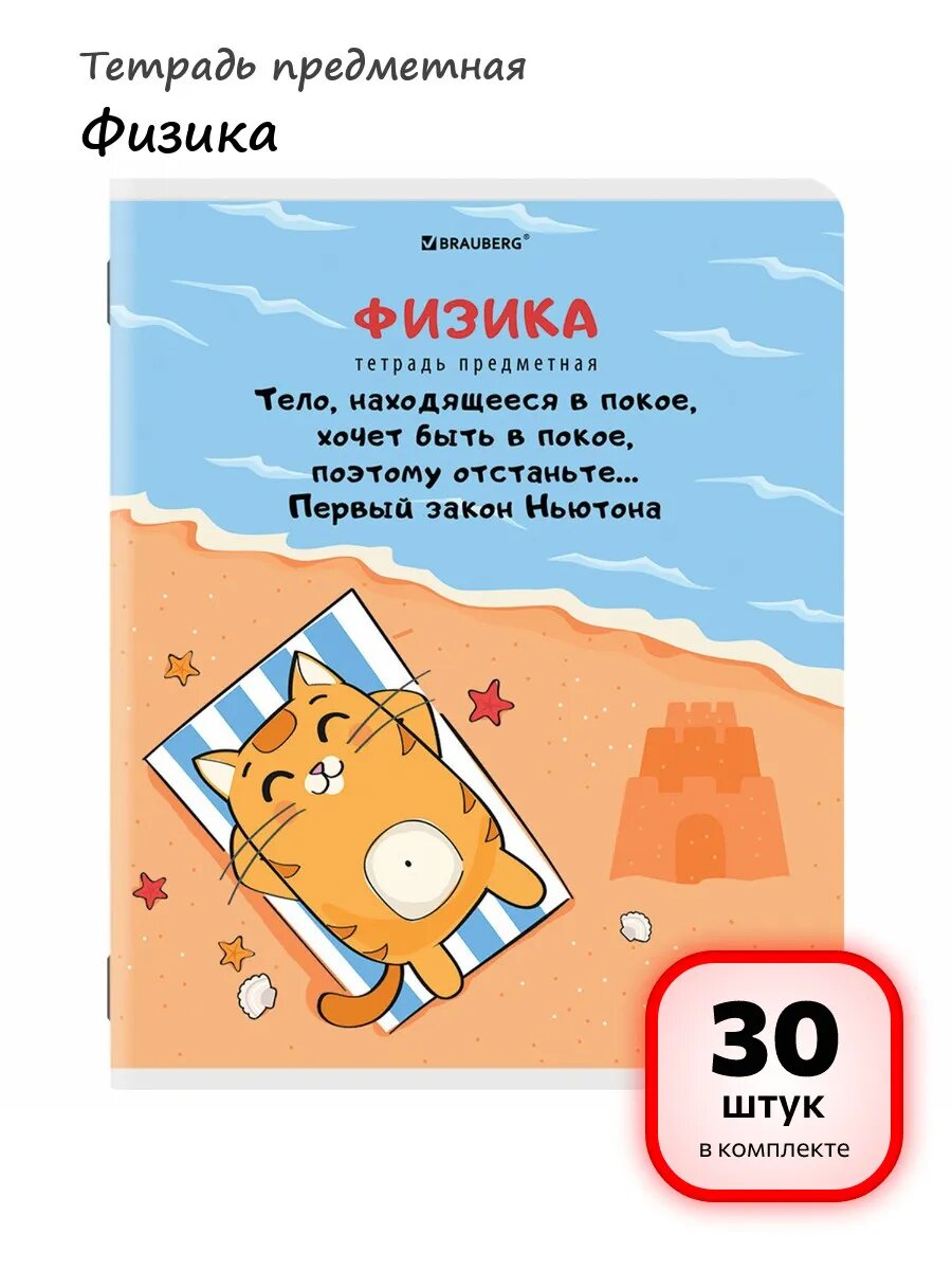 (30 штук) - Тетрадь предметная Физика арт. 404566